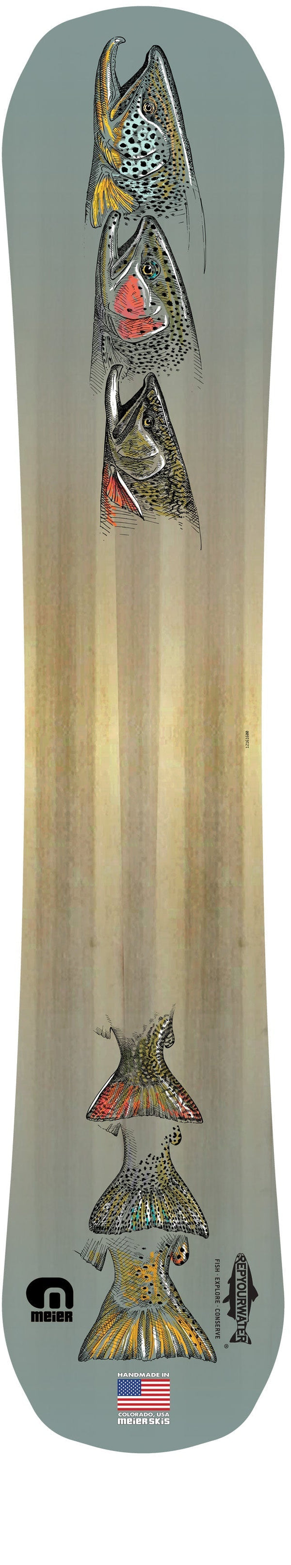 Heads or Tails Snowboard - RepYourWater Collection - Meier Skis